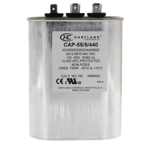 CAP-55/5/440 - Hartland Controls CAP-55/5/440 - 55/5 MFD Oval Dual ...