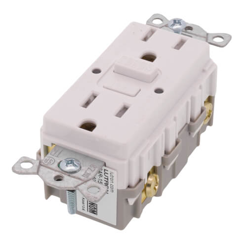 CAR-15-GFST-WH - Lutron CAR-15-GFST-WH - Claro 15A Self-Testing GFCI ...