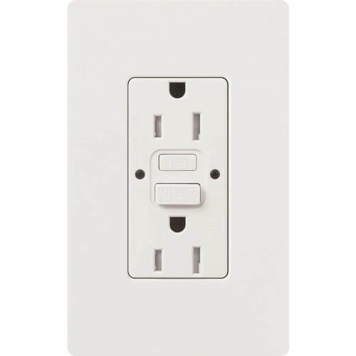 CAR-15-GFST-WH - Lutron CAR-15-GFST-WH - Claro 15A Self-Testing GFCI ...