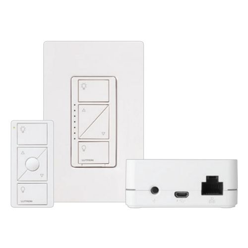P-BDG-PKG1W - Lutron P-BDG-PKG1W - Caseta Original Smart Dimmer Switch Starter Kit w/ Pico