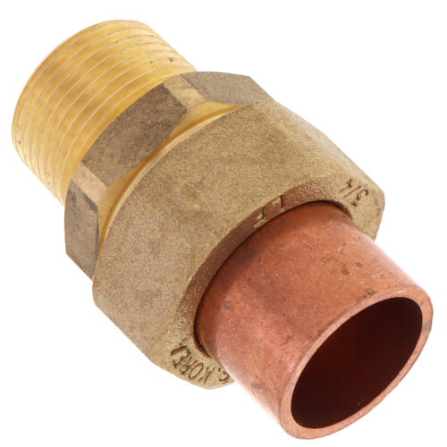 CCMU0034-NL - Everflow CCMU0034-NL - 3/4" C x M Copper Union (Lead Free)