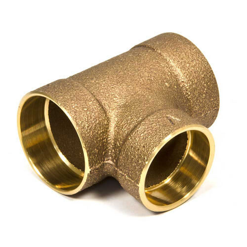 CD81-20 - Cello CD81-20 - 1-1/4" Cast Copper DWV Sanitary Tee Wye