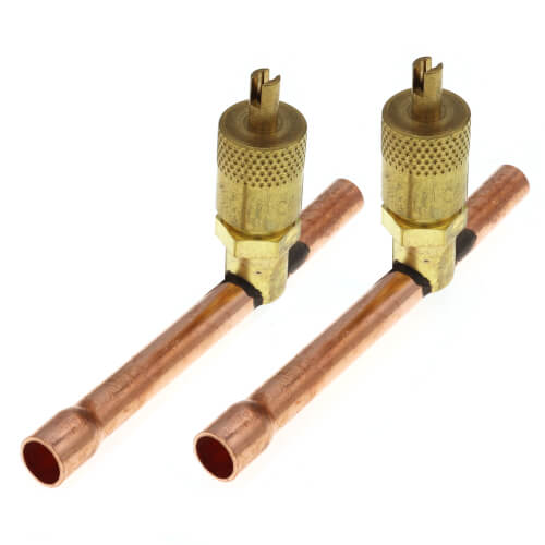 CD8420/2 - C&D Valve CD8420/2 - 1/4" Flare Copper Access Tee on 1/4" OD ...