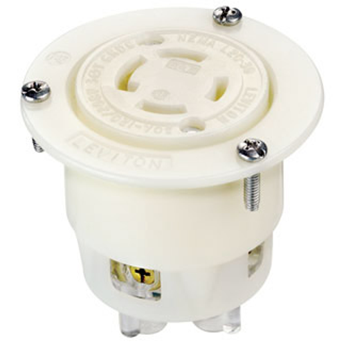 2776 - Leviton 2776 - 30A, 347/600V 3PY, NEMA L20-30R, 4P, 4W, Flanged ...
