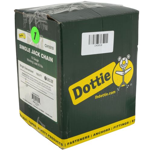 CH1010 - LH Dottie CH1010 - #10 Gauge Bright Galvanized Jack Chain ...