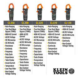 CL390 - Klein Tools CL390 - AC/DC Digital Clamp Meter, 400A Auto-Ranging