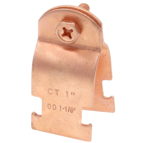 CLST-CP01 - Piers CLST-CP01 - 1" Copper Plated Multi-Strut Pipe Clamp