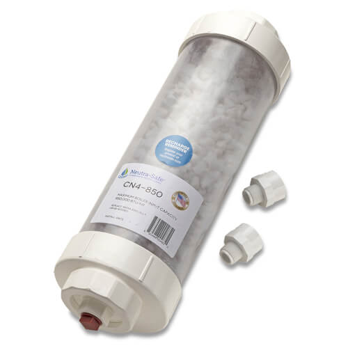 CN4-850 - Neutra-Safe CN4-850 - 4" Clear Tube Condensate Neutralizer w ...