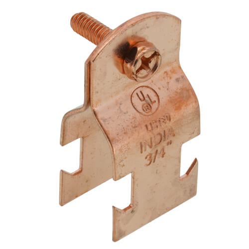CPSC075T - Bluefin CPSC075T - 3/4" Copper Plated Multi-Strut Pipe Clamp