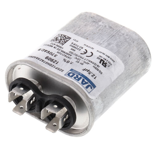 CPT00255 - Trane CPT00255 - Oval Run Capacitor - 12.5 MFD, 370V, CPT00255