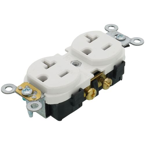CR020-W - Leviton CR020-W - Commercial Grade Duplex Receptacle w ...