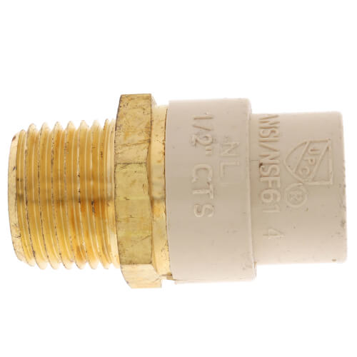 CVBRM050 - Bluefin CVBRM050 - 1/2" CPVC x Male Brass Adapter (Lead Free)