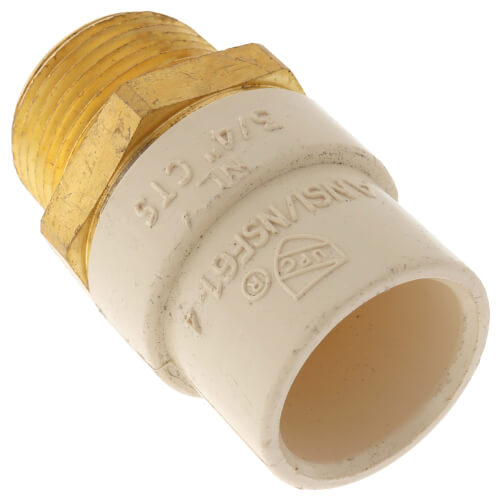 CVBRM075 - Bluefin CVBRM075 - 3/4" CPVC x Male Brass Adapter (Lead Free)