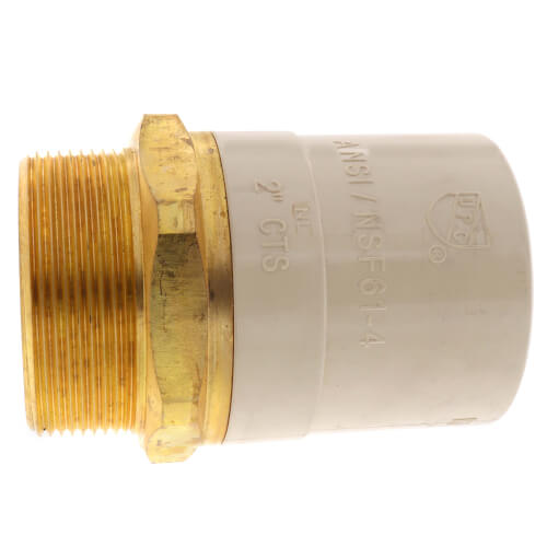 CVBRM200 - Bluefin CVBRM200 - 2" CPVC x Male Brass Adapter (Lead Free)