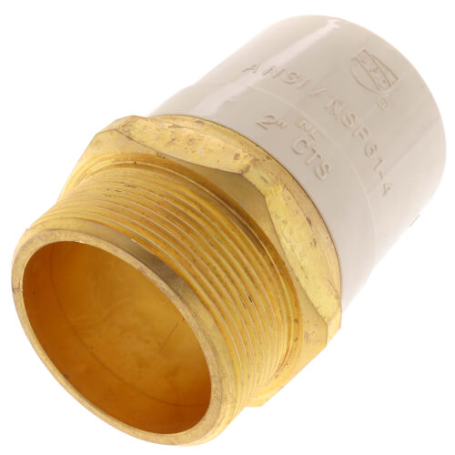CVBRM200 - Bluefin CVBRM200 - 2" CPVC x Male Brass Adapter (Lead Free)