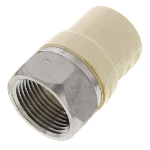 CVSLF100 - Bluefin CVSLF100 - 1" CPVC x Female Stainless Steel Adapter ...