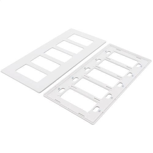 CW-5-WH - Lutron CW-5-WH - Claro 5 Gang Wall Plate for Decorator ...