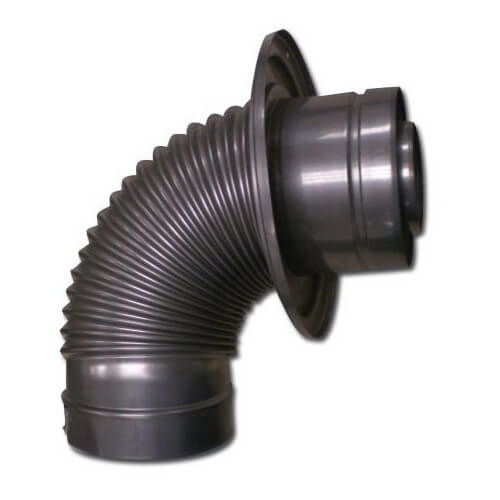 CWF-90ELB - Noritz CWF-90ELB - 90° Concentric Elbow with Wall Flange