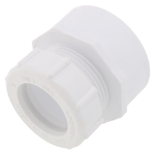 D104212 - Lasco D104212 - 1-1/2" x 1-1/4" PVC DWV Female Trap Adapter w ...