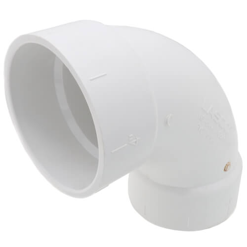 D304040 - Lasco D304040 - 4" PVC DWV Long Turn 90° Elbow