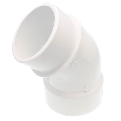 D323030 - Lasco D323030 - 3" PVC DWV 45° Street Elbow