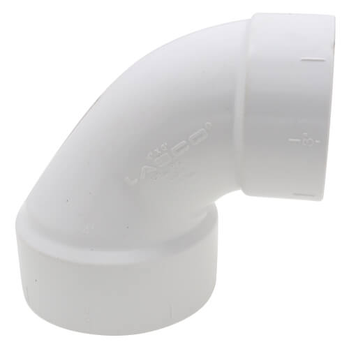 D329422 - Lasco D329422 - 3" x 4" PVC DWV 90° Closet Elbow