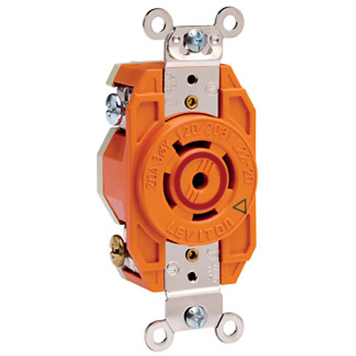 2530-IG - Leviton 2530-IG - 20A, 347/600V 3PY, NEMA L23-20R, 4P, 5W ...