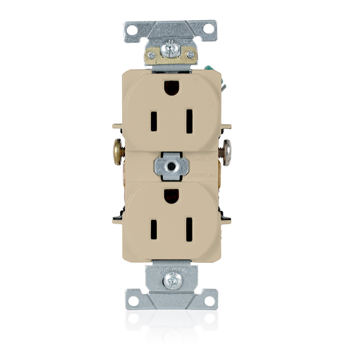 5242-I - Leviton 5242-I - Duplex Receptacle Outlet, Smooth Face, 15A ...