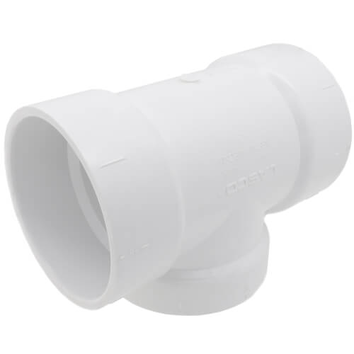 D443040 - Lasco D443040 - 4" PVC DWV Cleanout Tee w/ Standard Plug