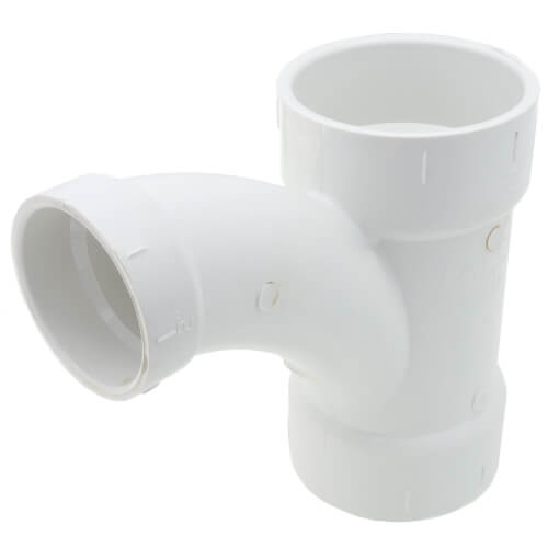 D502338 - Lasco D502338 - 3" x 3" x 2" PVC DWV Wye and 45° Elbow Combo