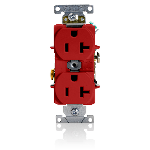 5352-R - Leviton 5352-R - Duplex Receptacle Outlet, Smooth Face, 20A ...