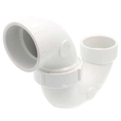 D708015 - Lasco D708015 - 1-1/2" PVC DWV P-Trap w/ Plastic Nut