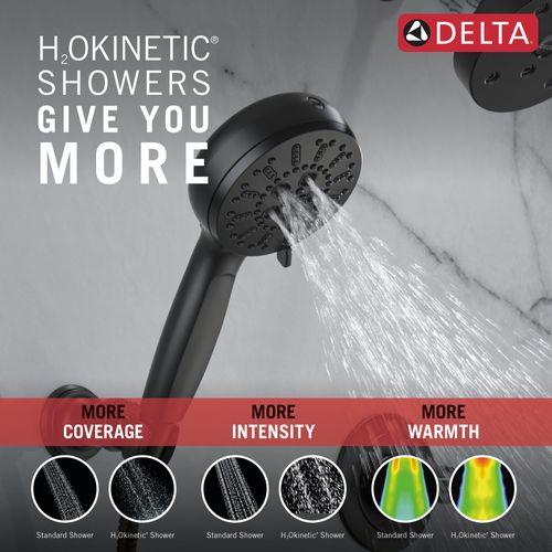 55884-BL - Delta 55884-BL - 7-Setting Wall Mount Hand Shower with ...
