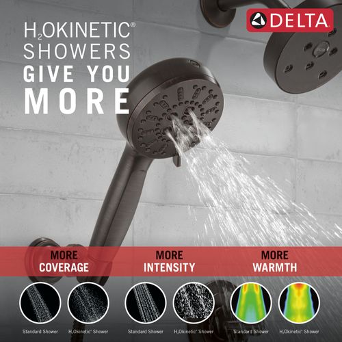 55884-RB - Delta 55884-RB - 7-Setting Wall Mount Hand Shower with ...
