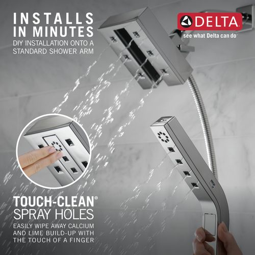 58473-PR - Delta 58473-PR - H2OKinetic In2ition 4-Setting 2-in-1 Shower ...
