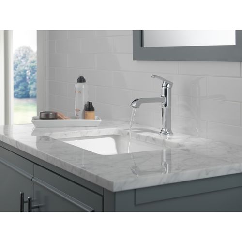 589-PR-DST - Delta 589-PR-DST - Tetra Single Handle Bathroom Faucet, 1. ...