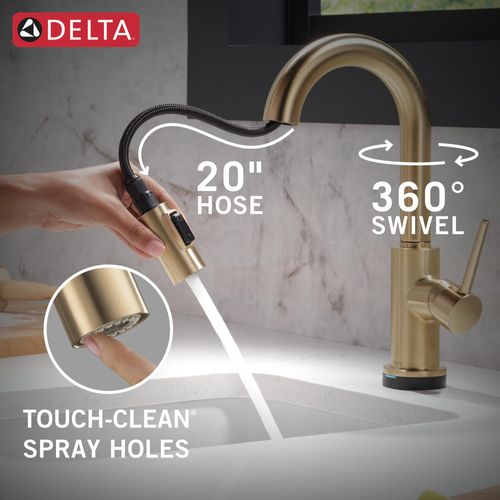9959TL-CZ-DST - Delta 9959TL-CZ-DST - Trinsic Touch2O Bar / Prep Faucet ...
