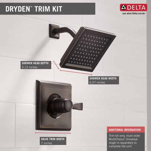 T14251-RB - Delta T14251-RB - T14251-RB Dryden Monitor 14 Series Shower ...