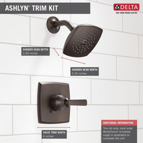T14264-RB - Delta T14264-RB - Ashlyn Monitor 14 Series Shower Trim ...