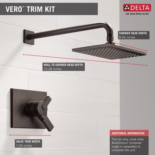 T17253-RB - Delta T17253-RB - T17253-RB Vero Monitor 17 Series Shower ...