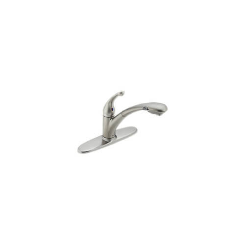 470-SS - Delta 470-SS - Single Handle Pull-Out Faucet - Brilliance ...