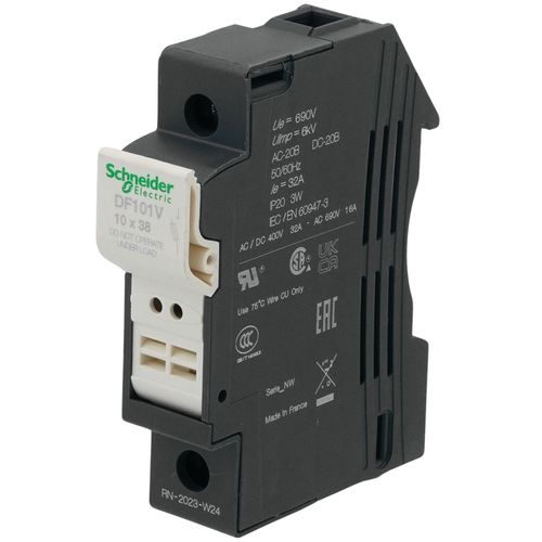 DF101V - Square D DF101V - Fuse Carrier TeSys DF, 1P 32A, Fuse Size 10 ...