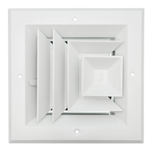 DF1W6-6 - Bluefin DF1W6-6 - 6" x 6" (Wall Opening Size) 3-Way Aluminum ...