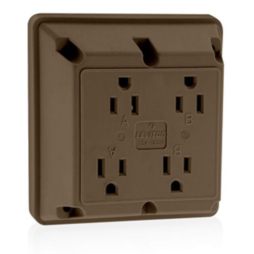 1254-LEVITON - Leviton 1254-LEVITON - 4-in-1 Quadruplex Receptacle ...