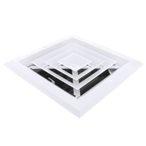 DF2W8-8 - Bluefin DF2W8-8 - 8" x 8" (Wall Opening Size) 4-Way Aluminum ...