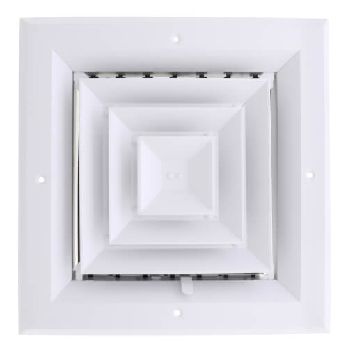 DF2W8-8 - Bluefin DF2W8-8 - 8" x 8" (Wall Opening Size) 4-Way Aluminum ...