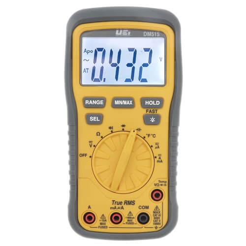 DM515 - UEi Test Instruments DM515 - True RMS 1000V Digital Multimeter ...