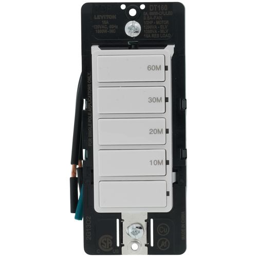 DT160-1LW - Leviton DT160-1LW - Decora In-Wall 10-20-30-60 Minute ...