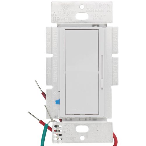 DVCL-153P-WH - Lutron DVCL-153P-WH - Diva LED+ Dimmer Switch, 150W LED, Single Pole/3-Way, No ...