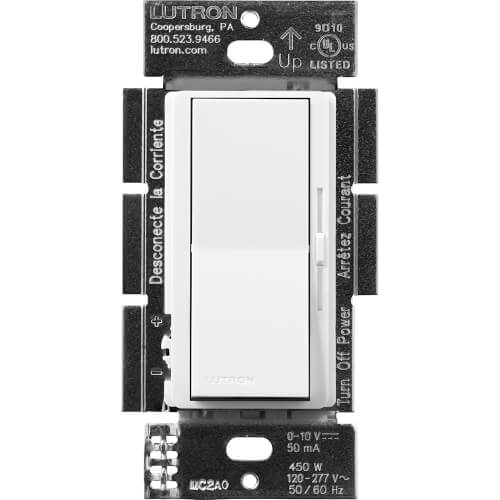 DVSTV-453PH-WH - Lutron DVSTV-453PH-WH - Diva 0-10V Dimmer Switch, 450W ...